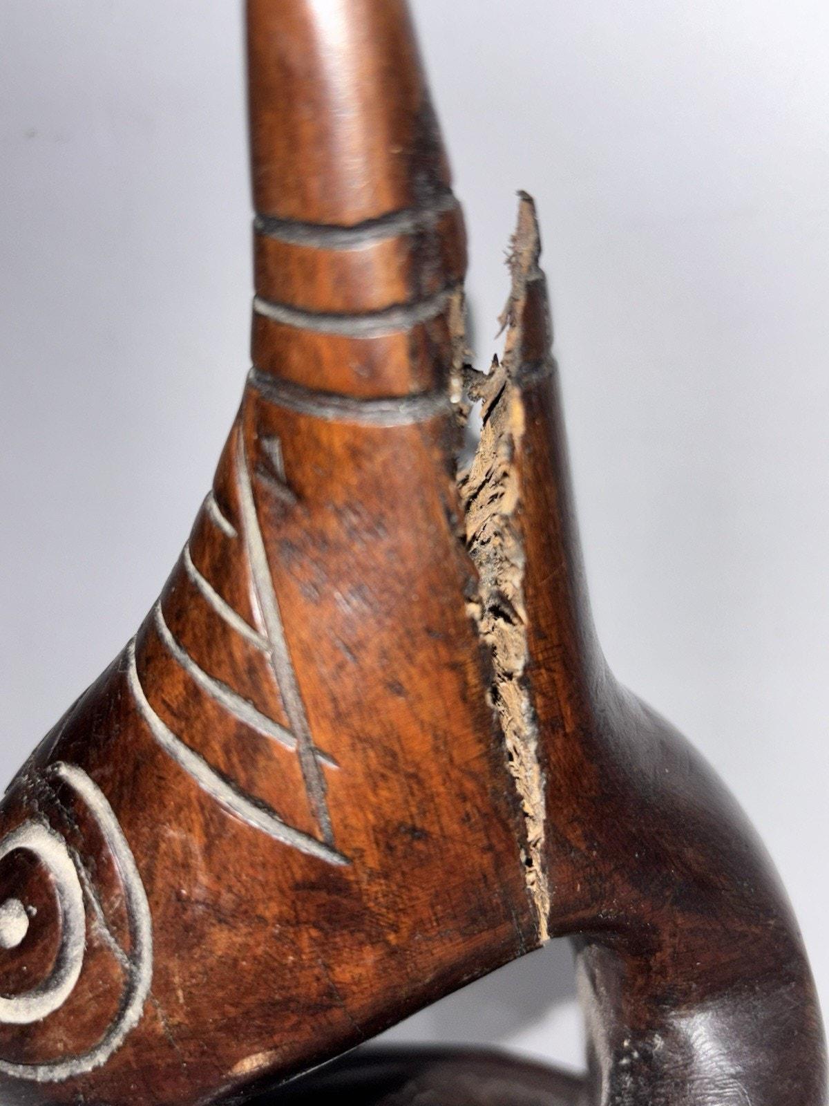 African Wood Carving Alien Vintage - Etsy