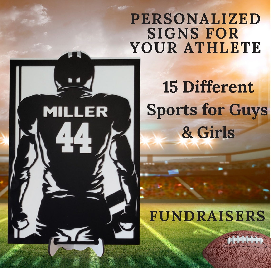 Athletic Sports Signage Personalized Student Athlete Sign | Etsy