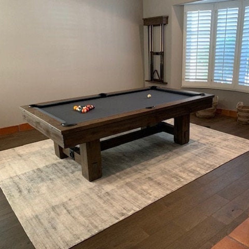 8ft Brunswick Merrimack Pool Table - Solid White Oak With Nutmeg Finish ...