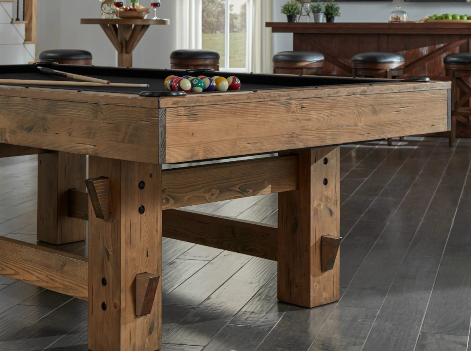 8ft Harvest Bristol Pool Table Rustic Finish - Etsy