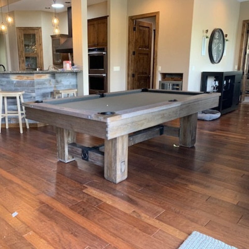 8ft Brunswick Merrimack Pool Table - Solid White Oak With Nutmeg Finish ...