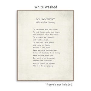 My Symphony Poem by William Ellery Channing Mailed Wall Art Print ...