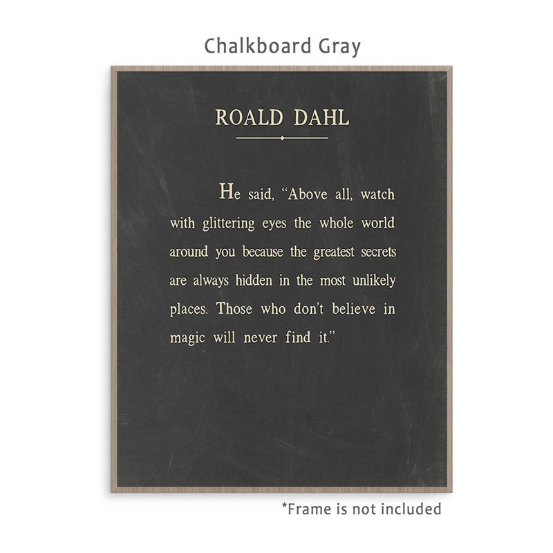 Roald Dahl Quote - Etsy