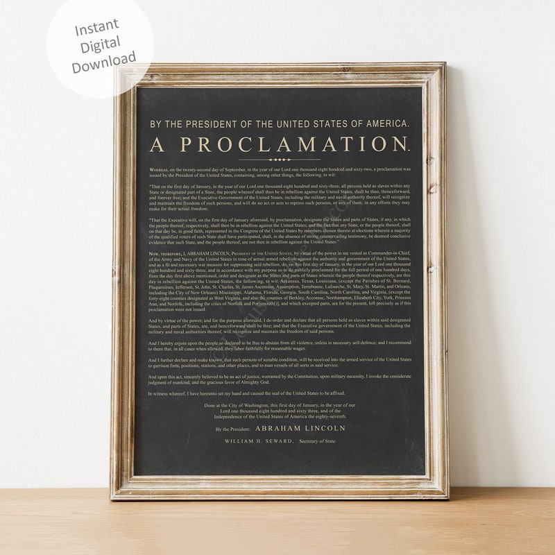 Proclamation - Etsy