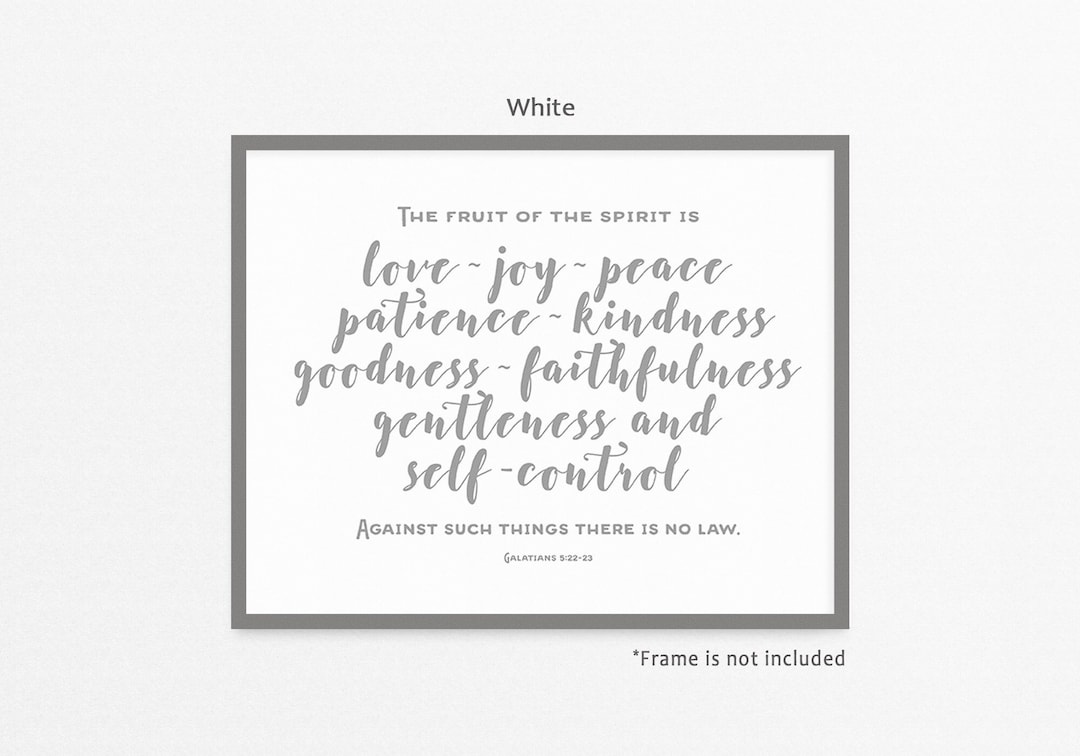 Fruit of the Spirit Ready-to-frame Art Print Poster, the Fruit of the ...