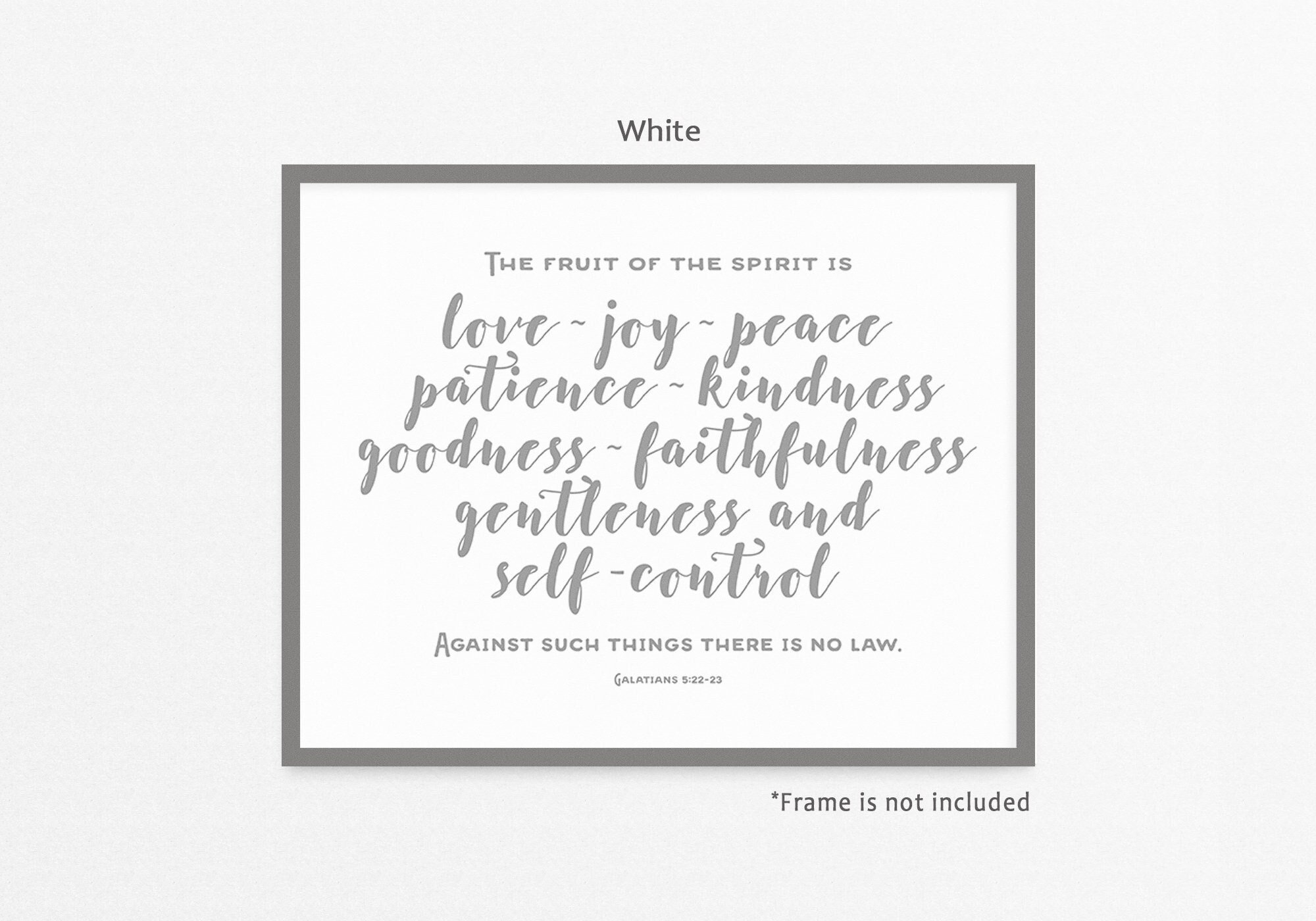Fruit of the Spirit Ready-to-frame Art Print Poster, the Fruit of the ...