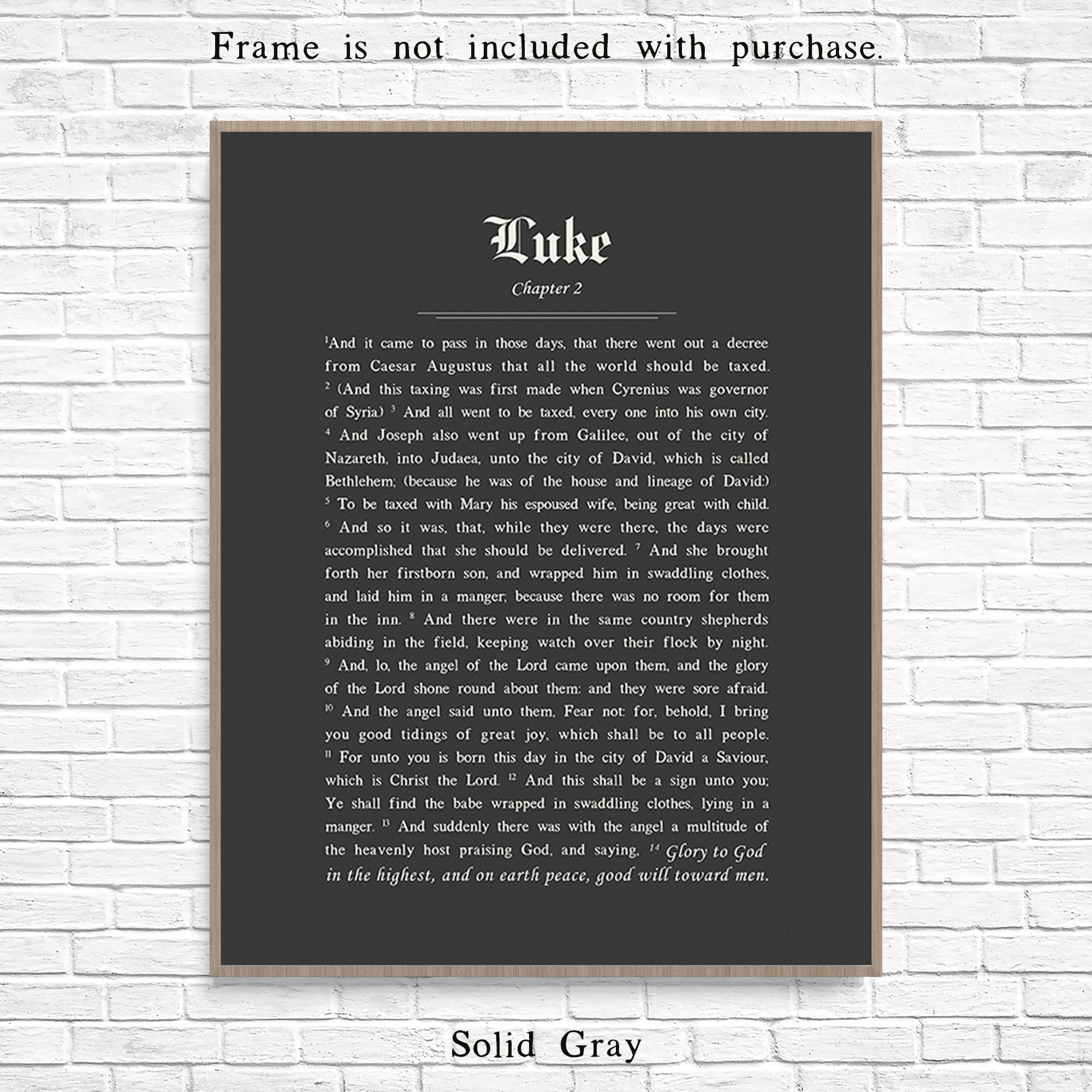 Luke Chapter 2 Bible Story of Jesus Birth, Nativity Story Ready-to ...