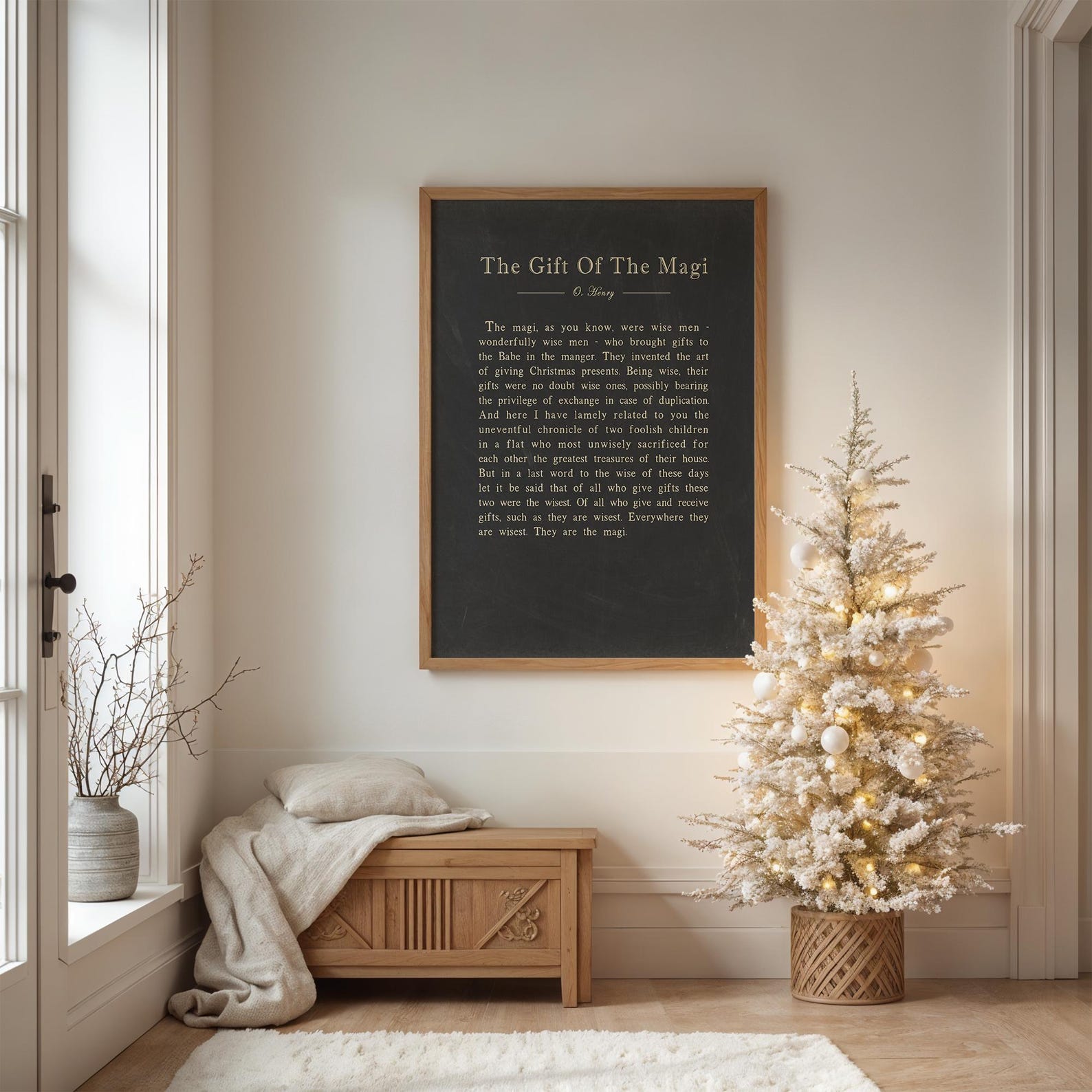 The Gift of the Magi Christmas Wall Art Print Poster, Bookpage Print ...