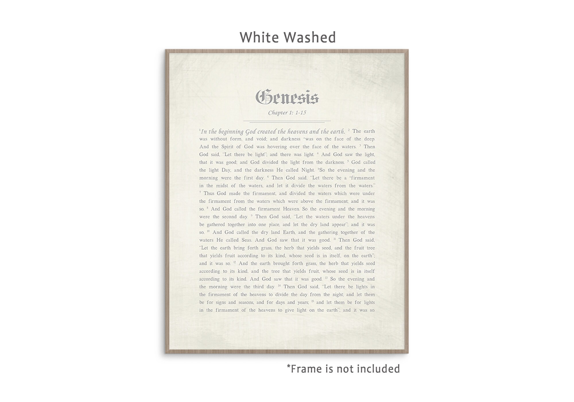 Genesis Chapter 1 Bible Story of Creation Ready-to-frame Art - Etsy