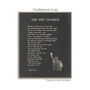 Statue of Liberty Poem by Emma Lazarus Entitled the New Colossus ...