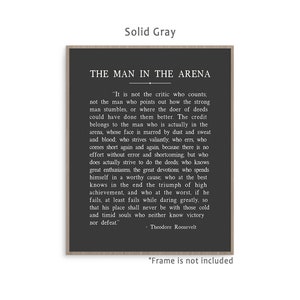The Man in the Arena Quote by Theodore Roosevelt, Historical Theodore ...