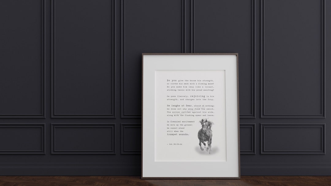 Job 39 Bible Scripture Instant Digital Download on White Background ...