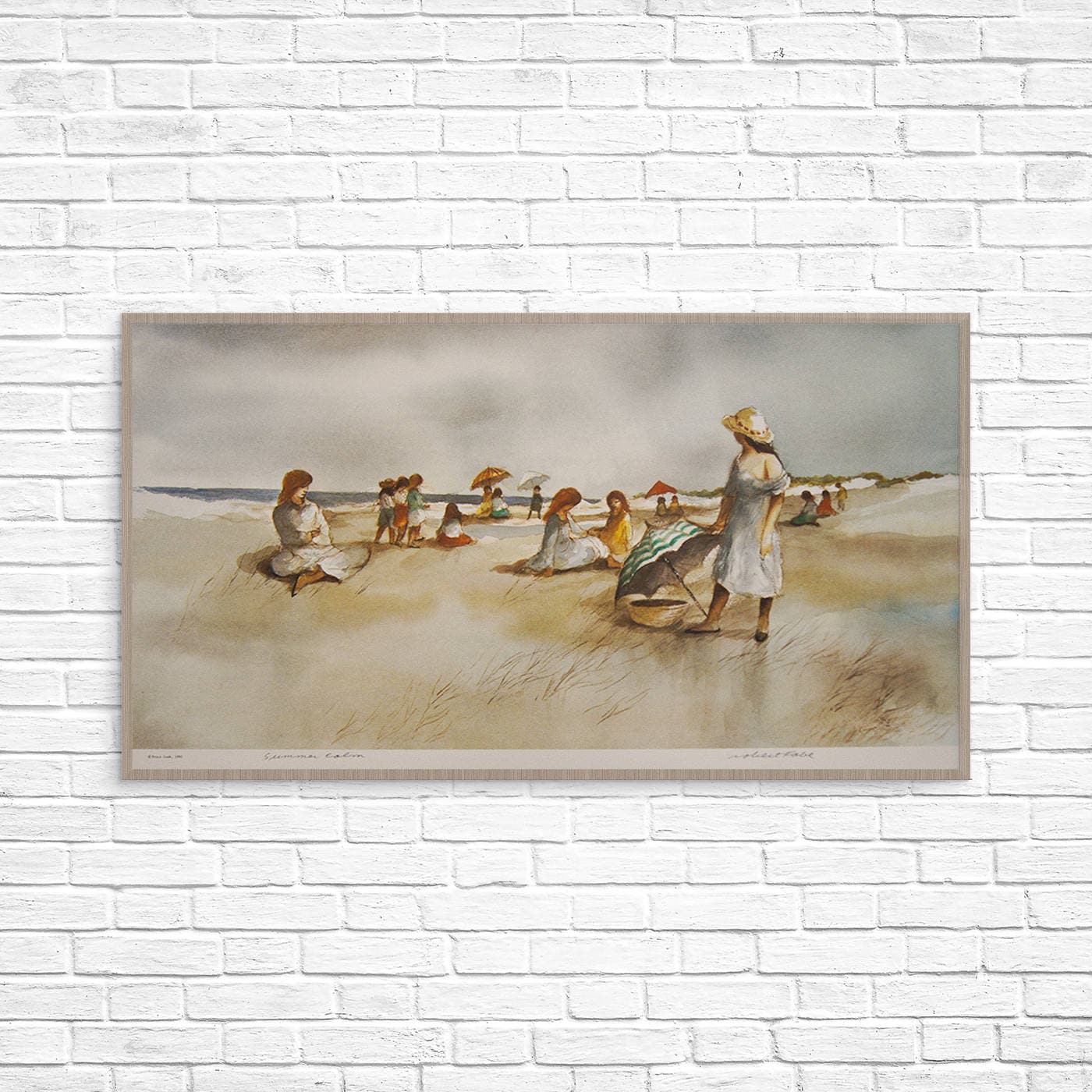 Summer Calm by Robert Fabe, Signed Robert Fabe Print, Vintage Artwork ...