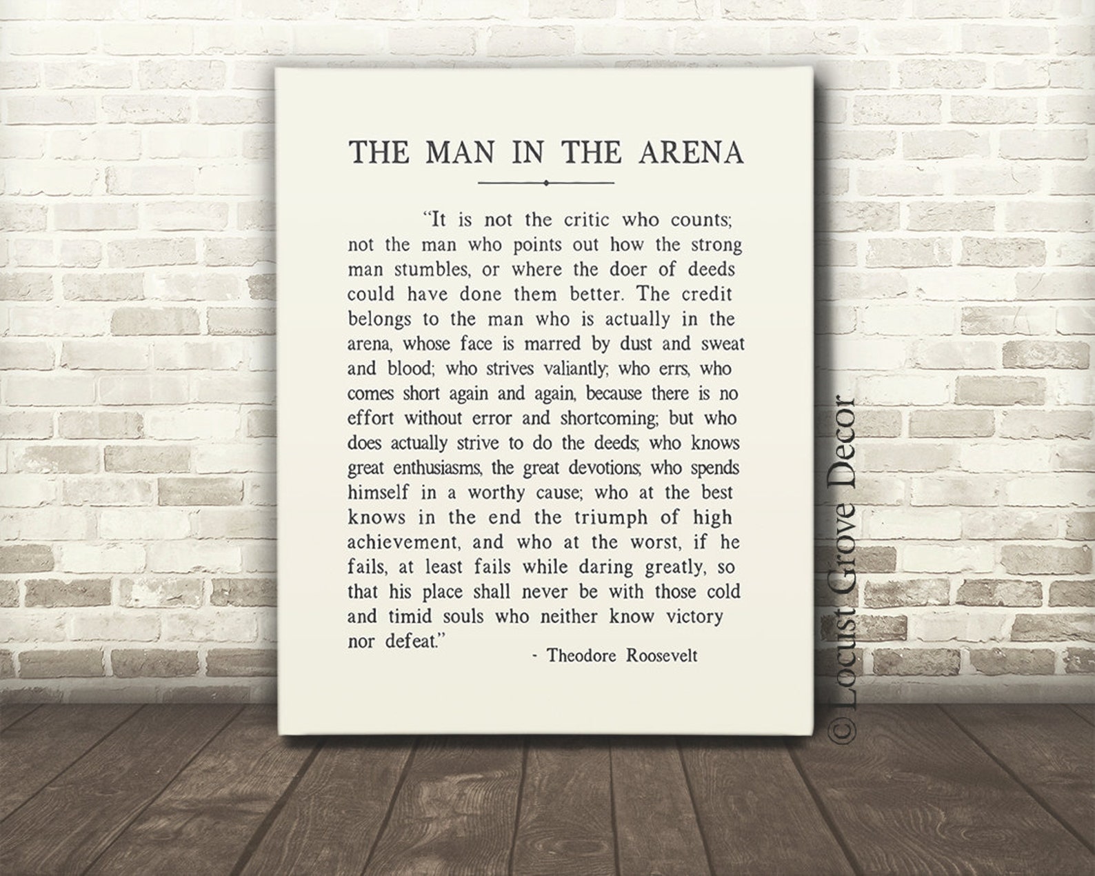 The Man in the Arena, Theodore Roosevelt Quote, Theodore Roosevelt ...