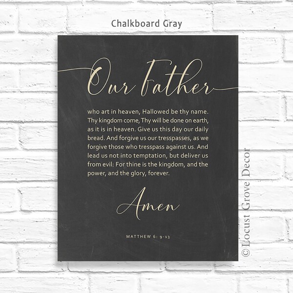 Lords Prayer Sign - Etsy