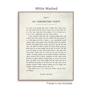 The Hobbit Chapter 1 an Unexpected Party Art Print Poster, JRR Tolkien ...