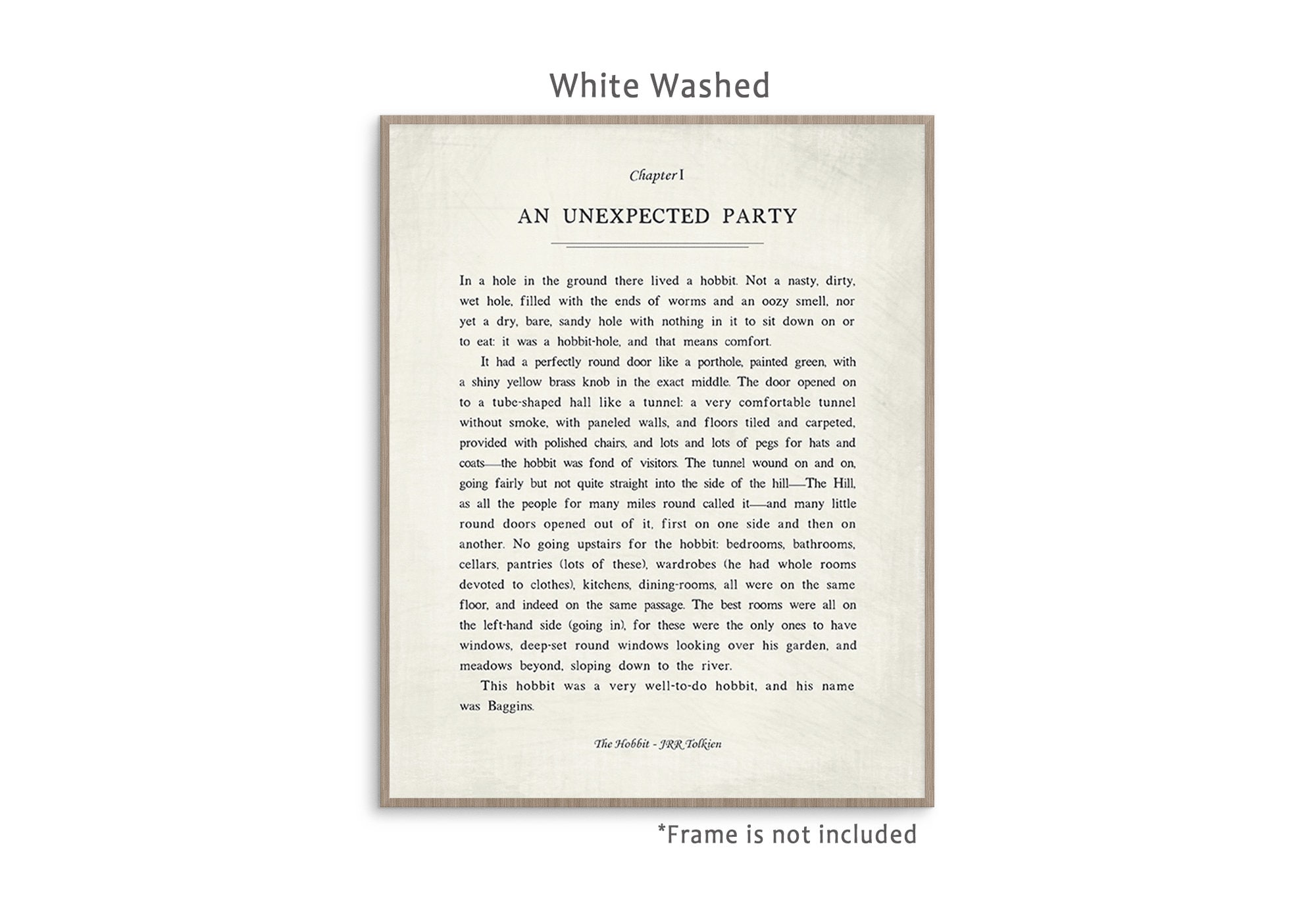 The Hobbit Chapter 1 an Unexpected Party Art Print Poster JRR - Etsy