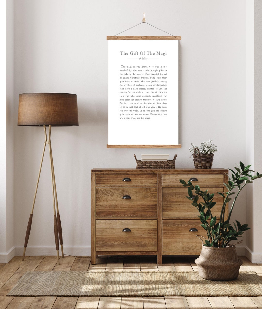 The Gift of the Magi Hanging Canvas Christmas Decor, Large Canvas ...