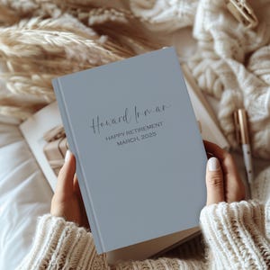 Happy Retirement Hardcover Book With Custom Name and Years of ...
