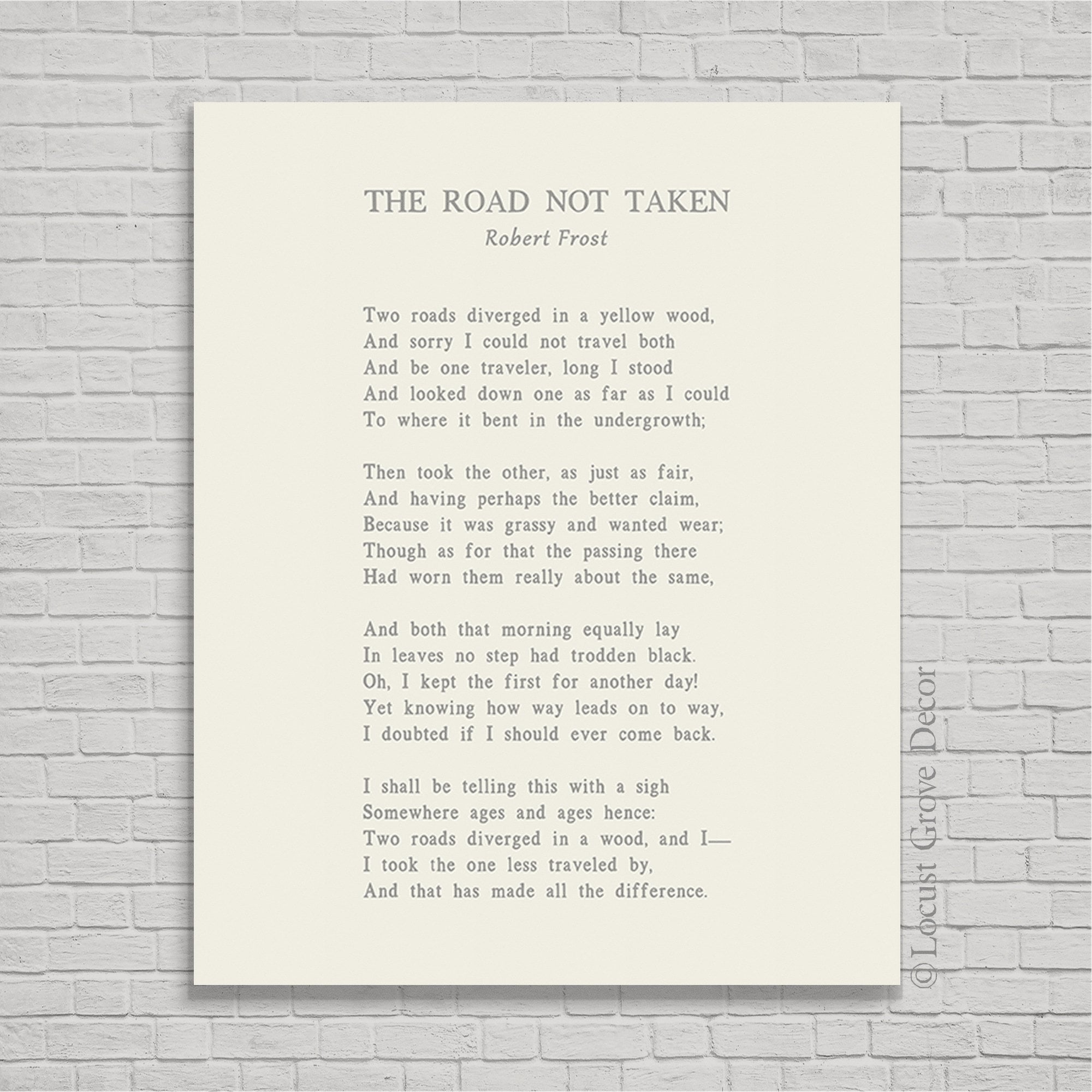 Road Not Taken Poem