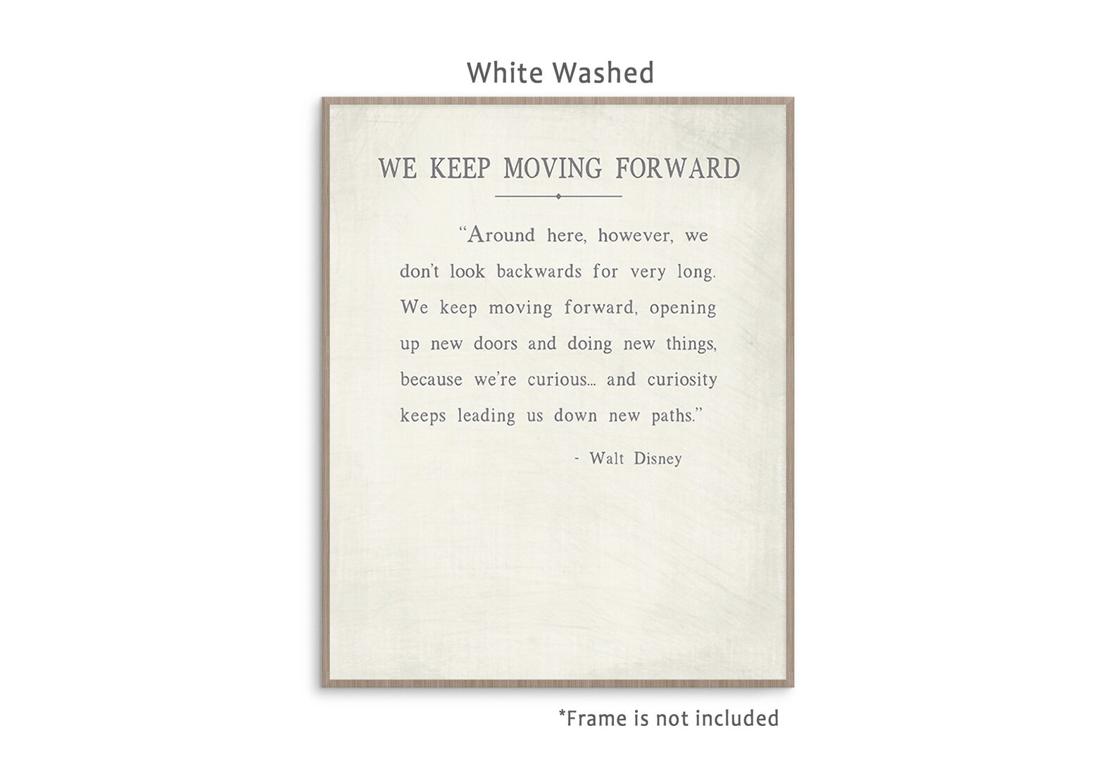 Walt Disney Quote We Keep Moving Forward Ready-to-frame Art - Etsy