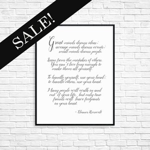 Eleanor Roosevelt Quote, Eleanor Roosevelt 8x10 Ready-to-frame Art ...