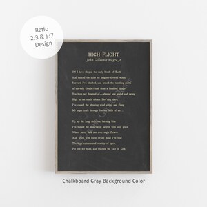 High Flight Poem by Fighter Pilot John Gillespie Magee Jr., Instant ...