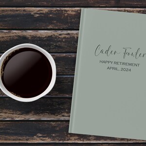 Happy Retirement Hardcover Book With Custom Name and Years of ...