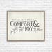 Good Tidings of Comfort and Joy, Art Print, Poster, Christmas Decor ...