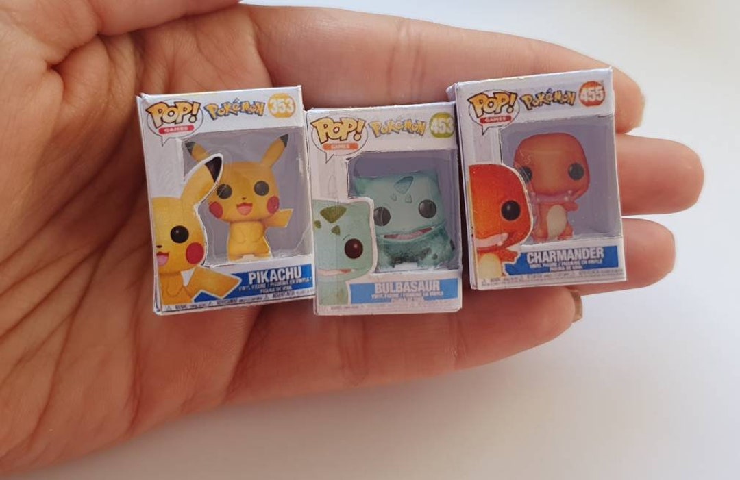 Miniature Inspired Funko Pop Pokemon Pack 4 Boxes main - Etsy