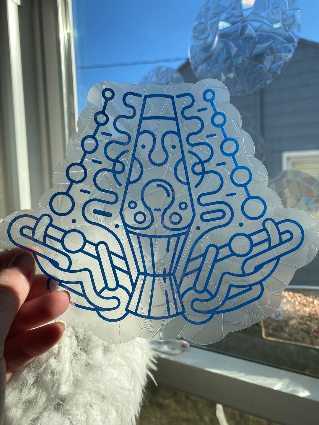 Retro Lava Lamp Rainbow Making Window Decal/ Suncatcher/ Window Cling ...