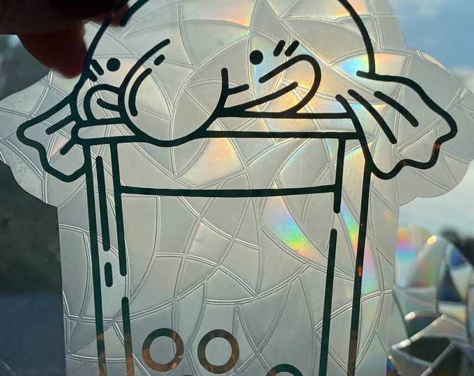 Blobfish Boba Rainbow Making Window Decal/ Suncatcher/ Window Sticker ...
