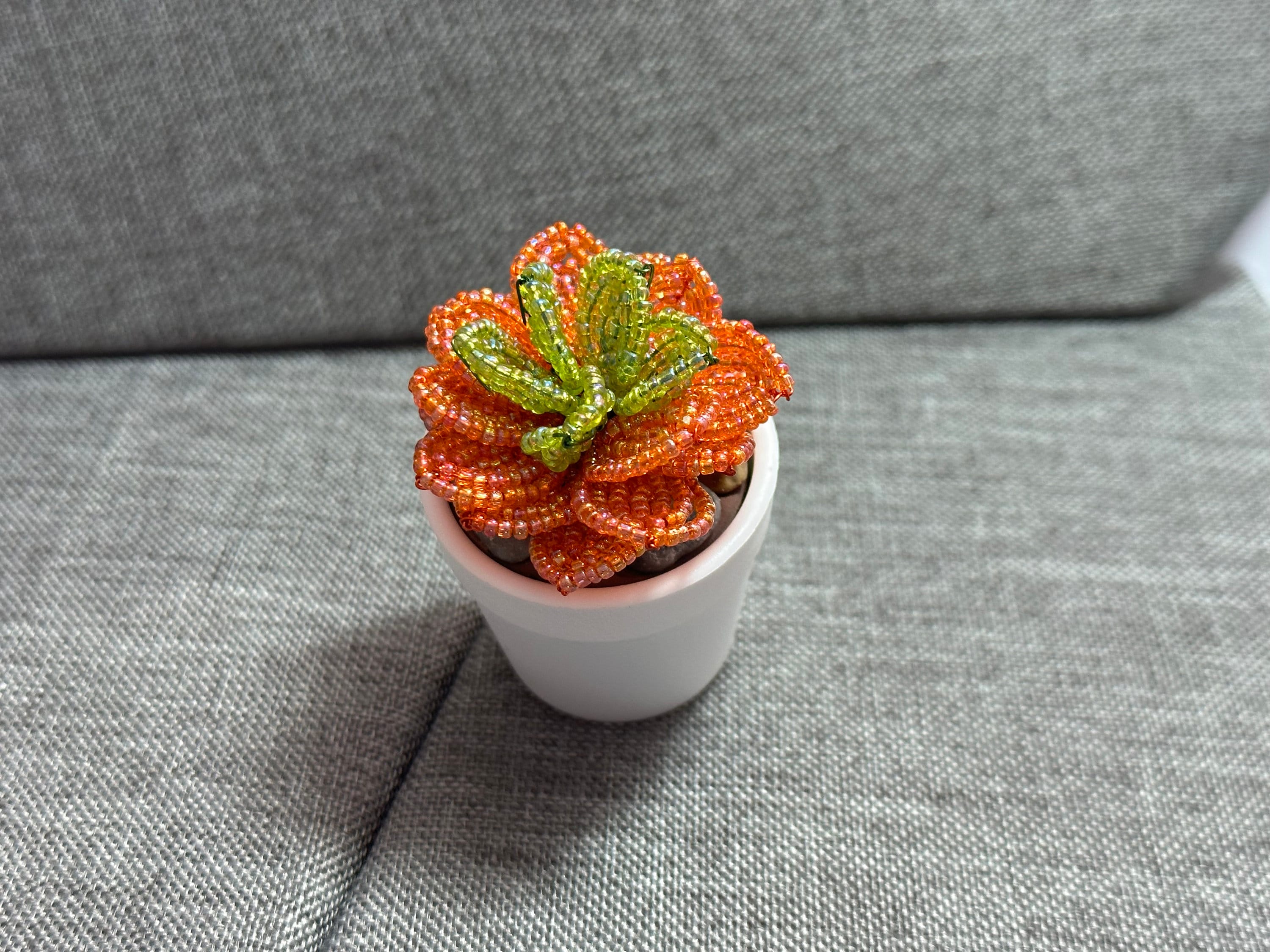 French Beaded Succulent - Etsy
