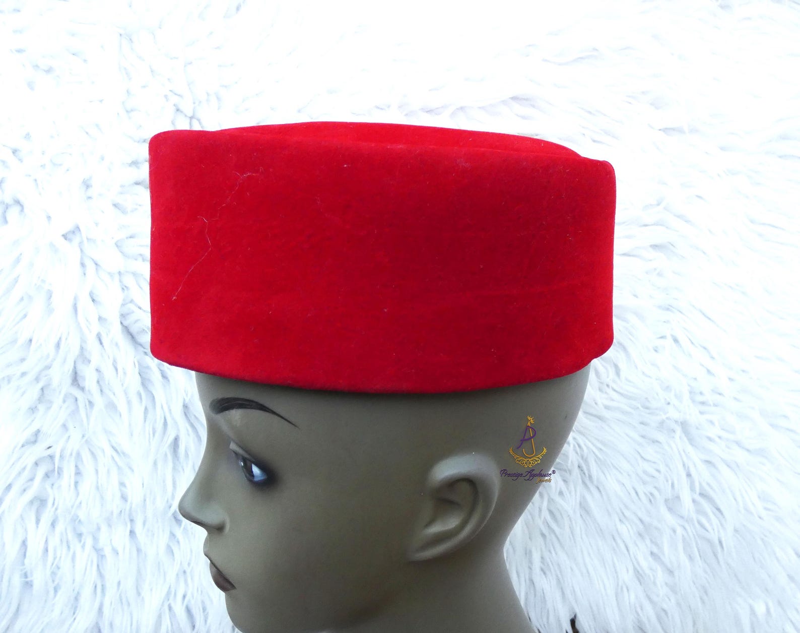 Prestigeapplause Beaded Velvet Chief Igbo Men Male Maroon Red Black ...