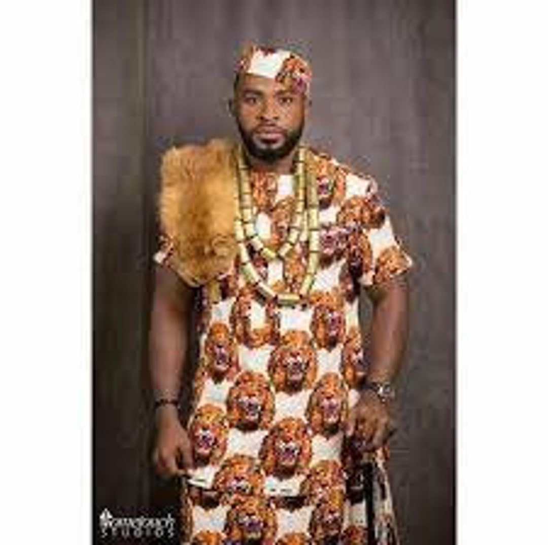 Quality Velvet Igbo Men Male Isiagu Traditional Chieftaincy Top With ...