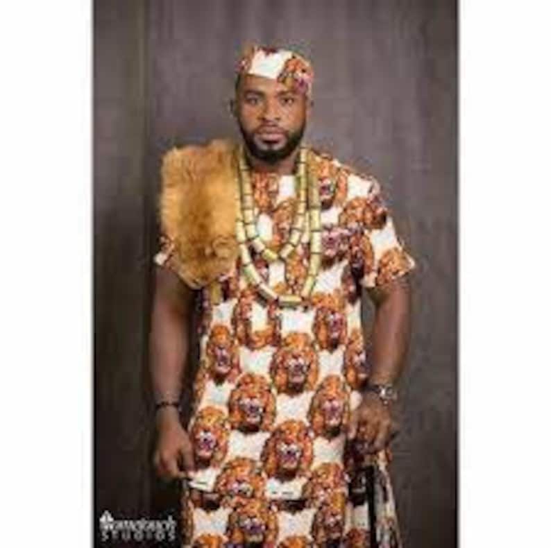 Quality Velvet Igbo Men Male Isiagu Traditional Chieftaincy Top With ...