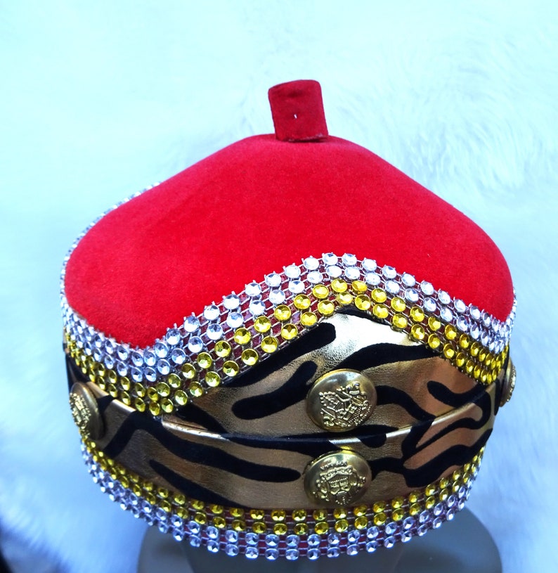 Chieftancy Embellished Men Igbo Edo Hat Groom Wedding Yoruba - Etsy