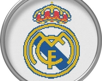 Cross Stitch Real Madrid Logo - Etsy