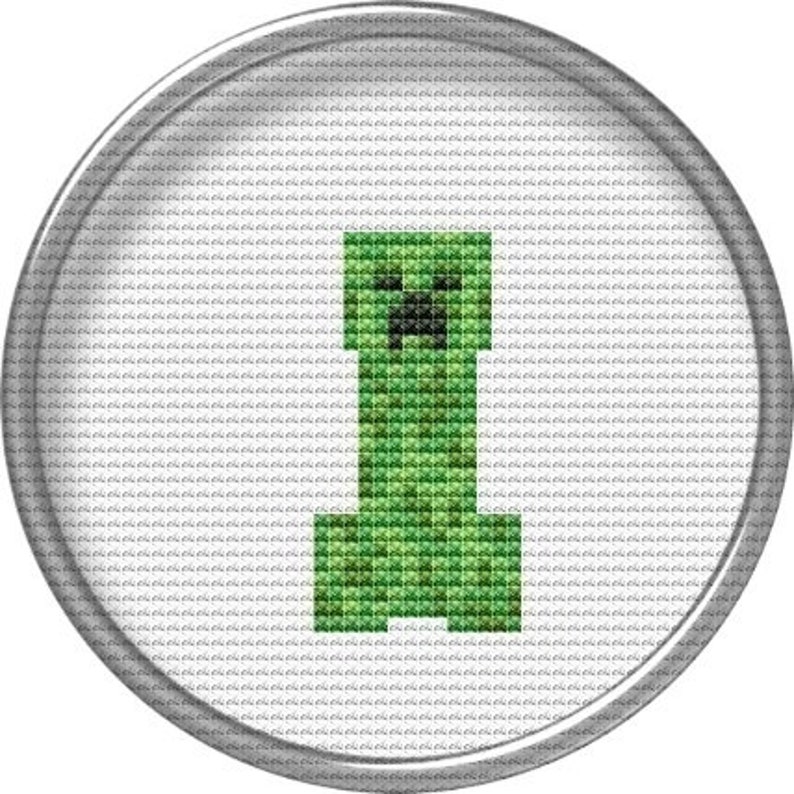 Cross stitch pattern Inspired Minecraft characters Pixel | Etsy