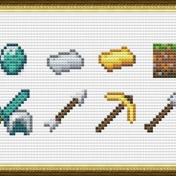 Diamond Pickaxe - Etsy