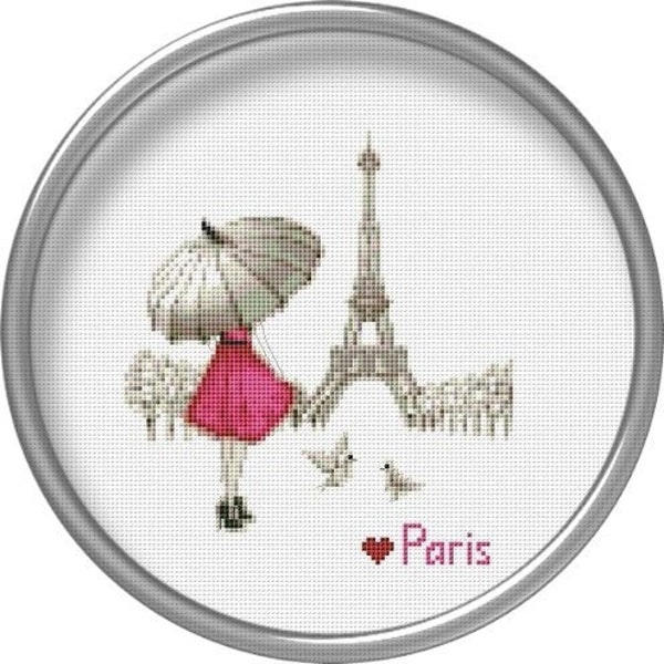 Paris Cross Stitch - Etsy