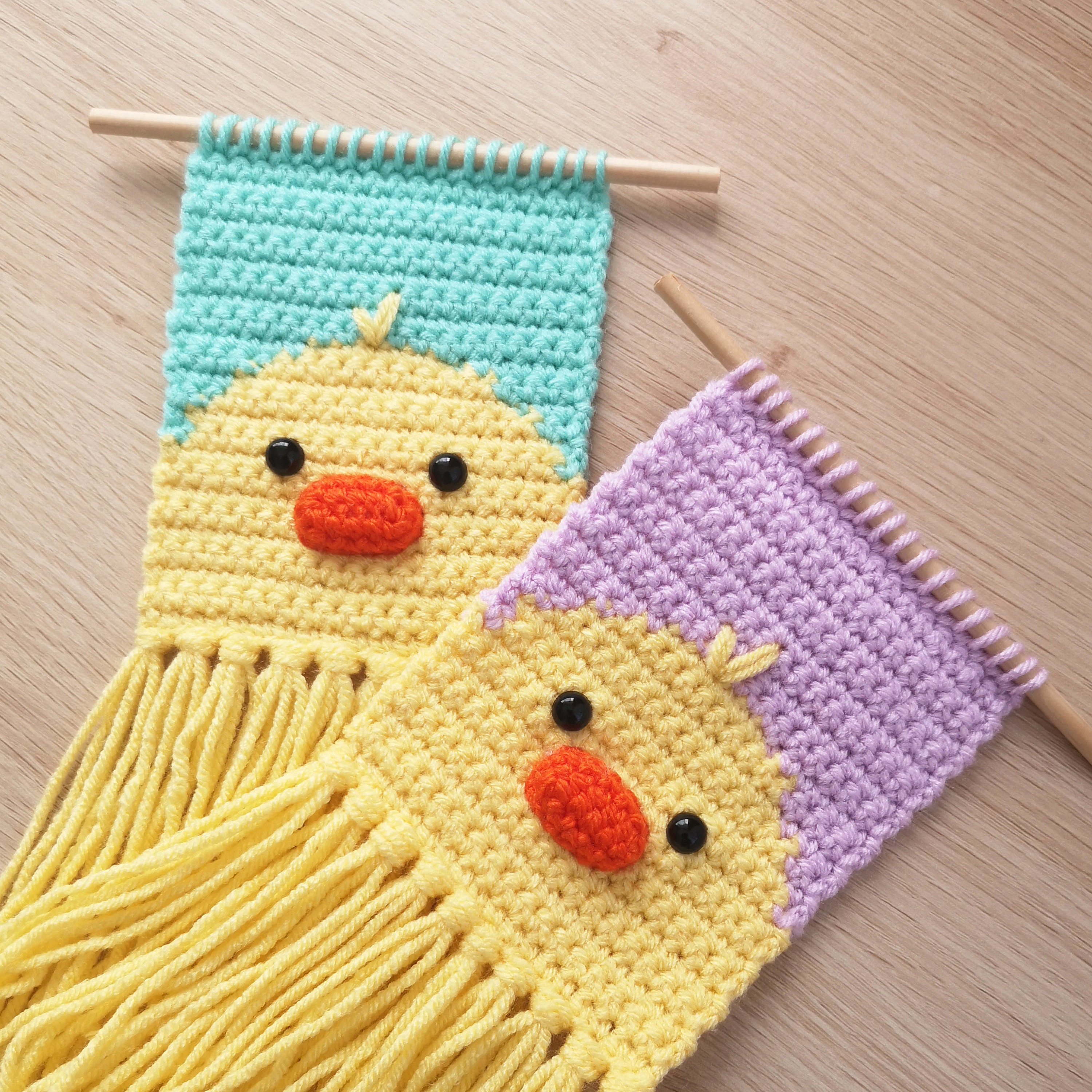 Mini Chick Wall Hanging PATTERN Crochet Chick Wall Hanging | Etsy