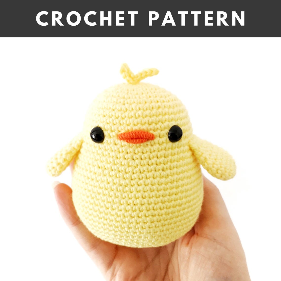 Spring Chick Crochet PATTERN, Easter Chick Pattern, Spring Decor ...