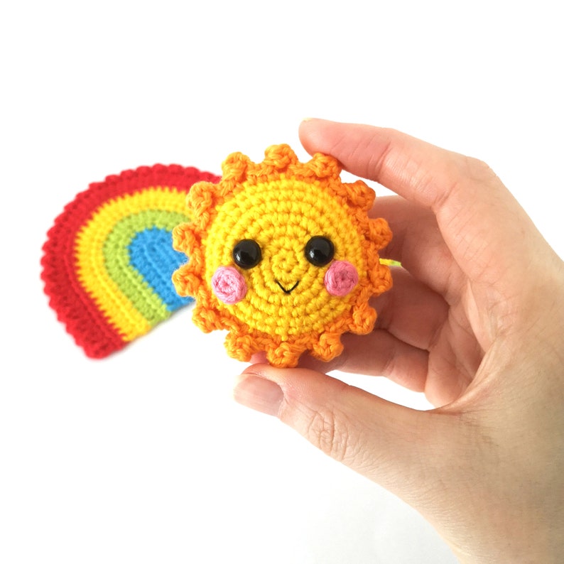 Sun Keychain Crochet Pattern Crochet Sun Amigurumi Sun - Etsy