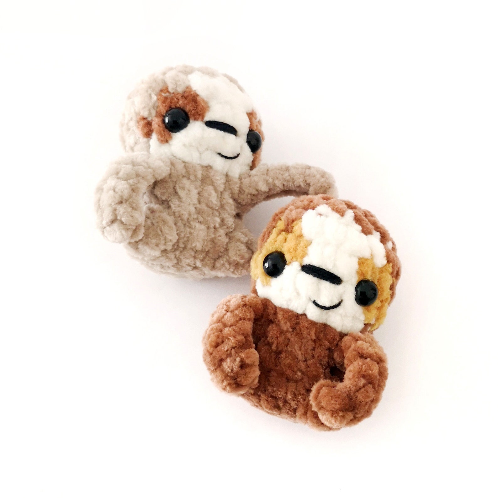 No-sew Sloth Crochet PATTERN, No Sew Crochet Amigurumi Pattern, Crochet ...