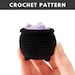 Crochet Cauldron PATTERN, Halloween Cauldron, No-sew Amigurumi Pattern ...