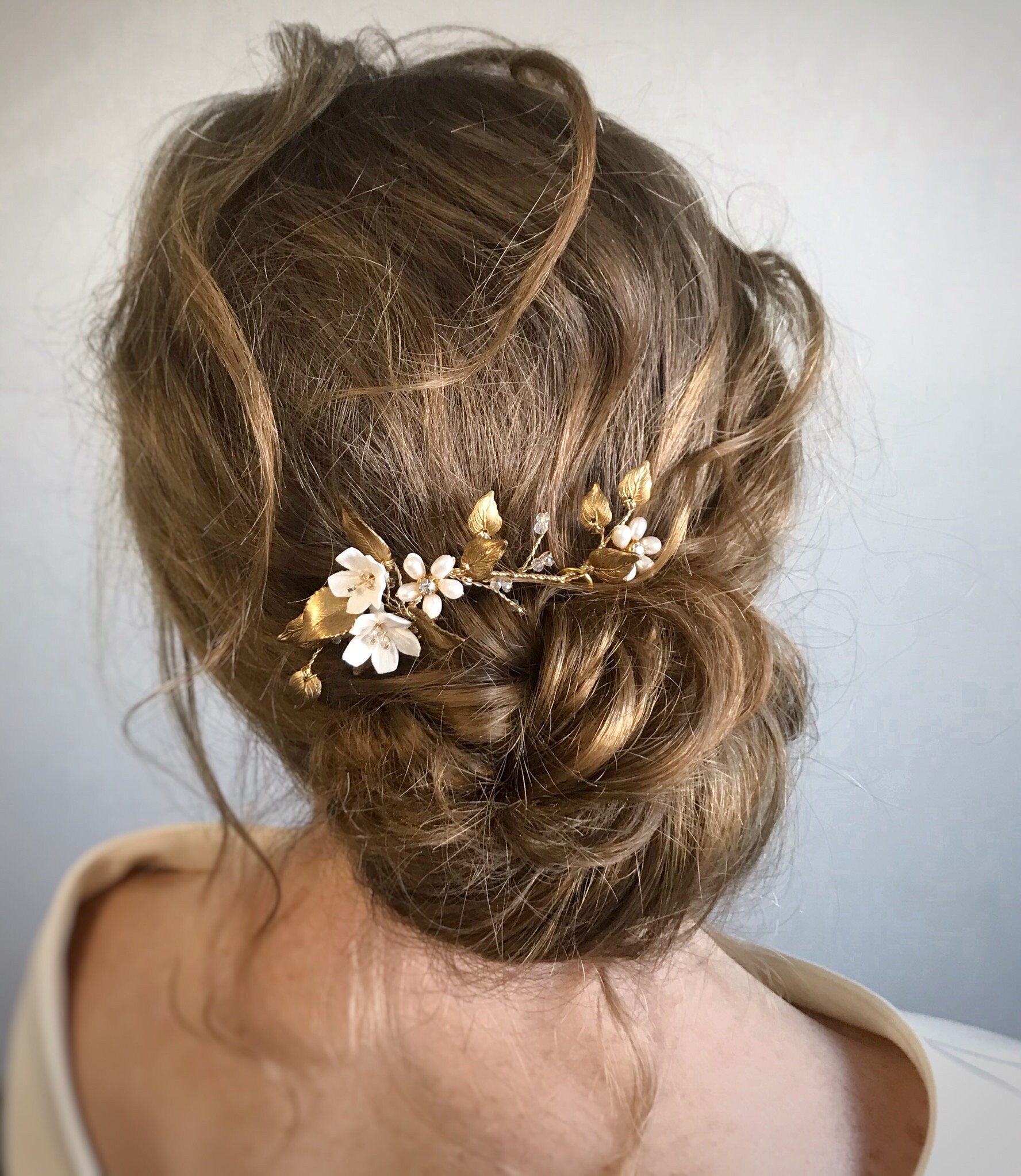 Floral Hair Pin Bridal Hairpin Wedding Hair Piece | Etsy
