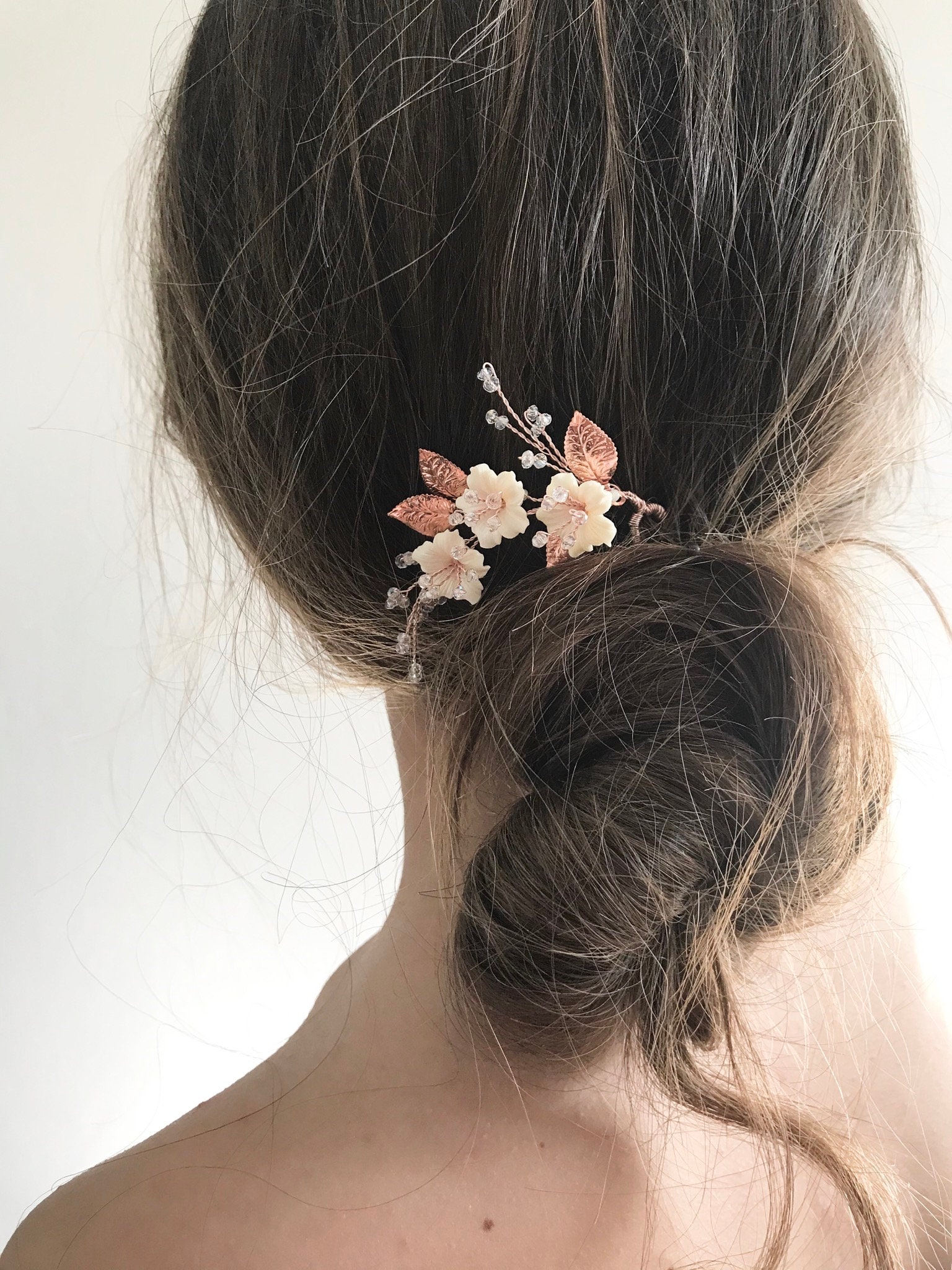 Mini Floral Hair Pins Gold Flower Hair Clip Wedding Bridal Hair Pins ...