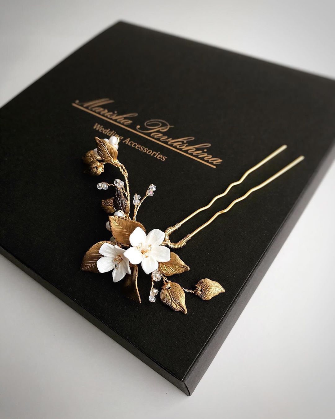 Floral Hair Pin Bridal Hairpin Wedding Hair Piece | Etsy