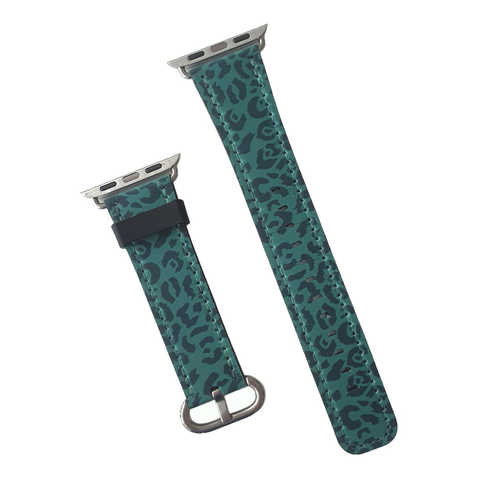 Green Leopard Print Apple Watch Band | Faux Leather Strap - Etsy